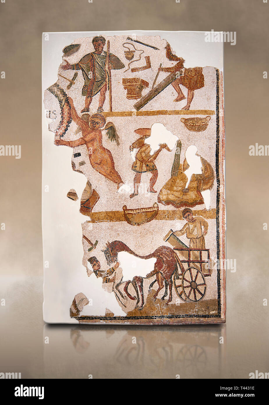 Early seventh Century Christian Roman Byzantine commemoration mosaic ...