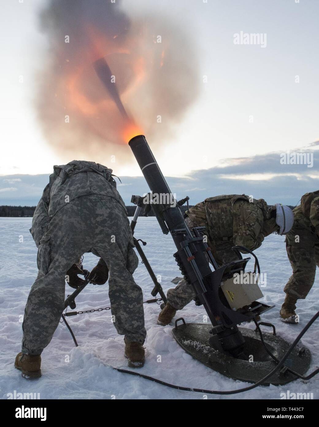 Army indirect fire infantrymen assigned to Headquarters and ...