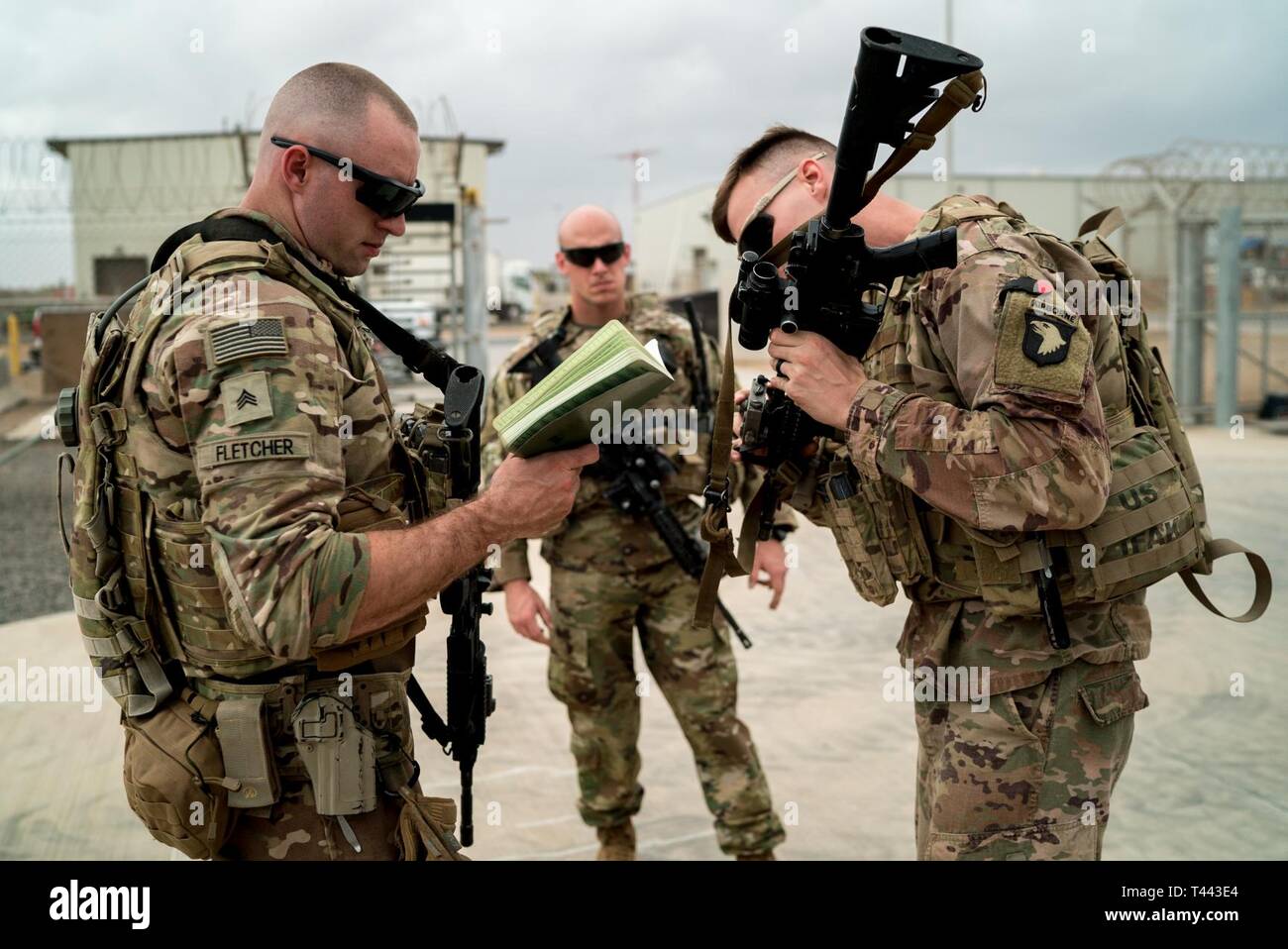 From left, U.S. Army Sgt. Royce Fletcher, Staff Sgt. Tyler Wisely, and ...