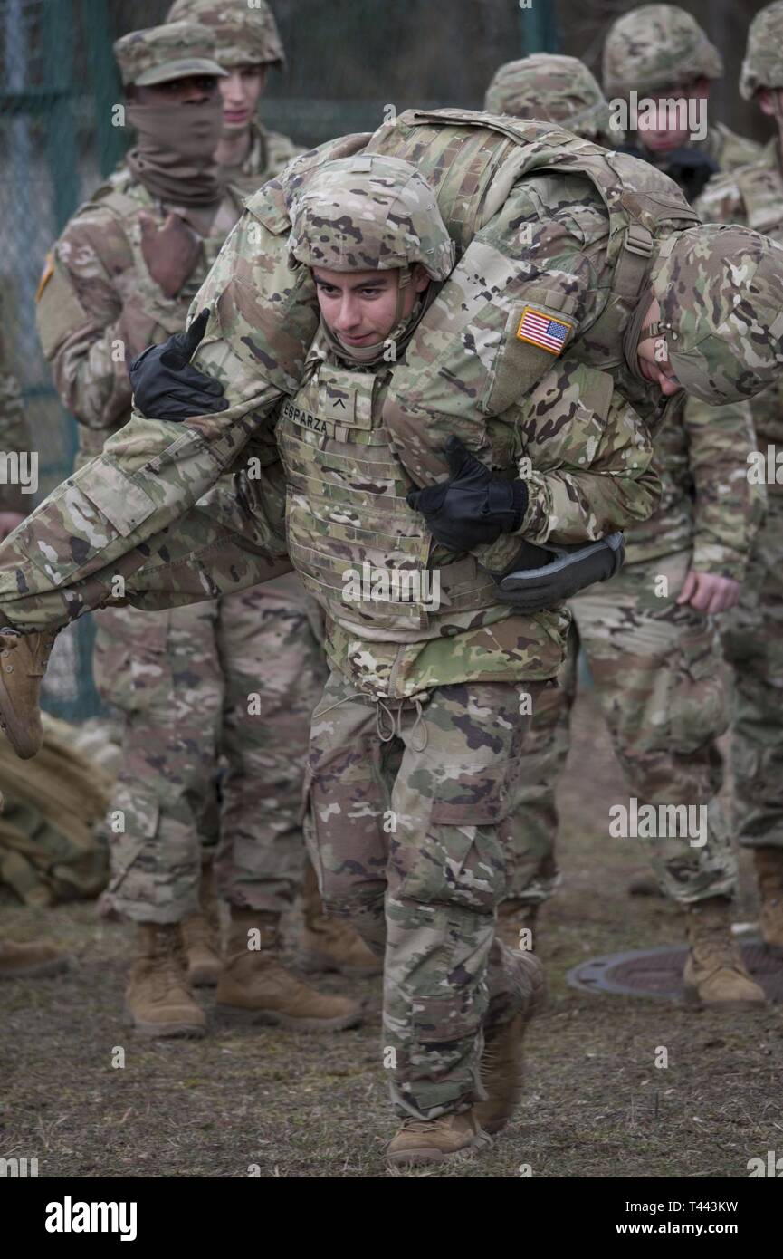 U.S Soldiers with 5th Battalion, 4th Air Defense Artillery Regiment ...