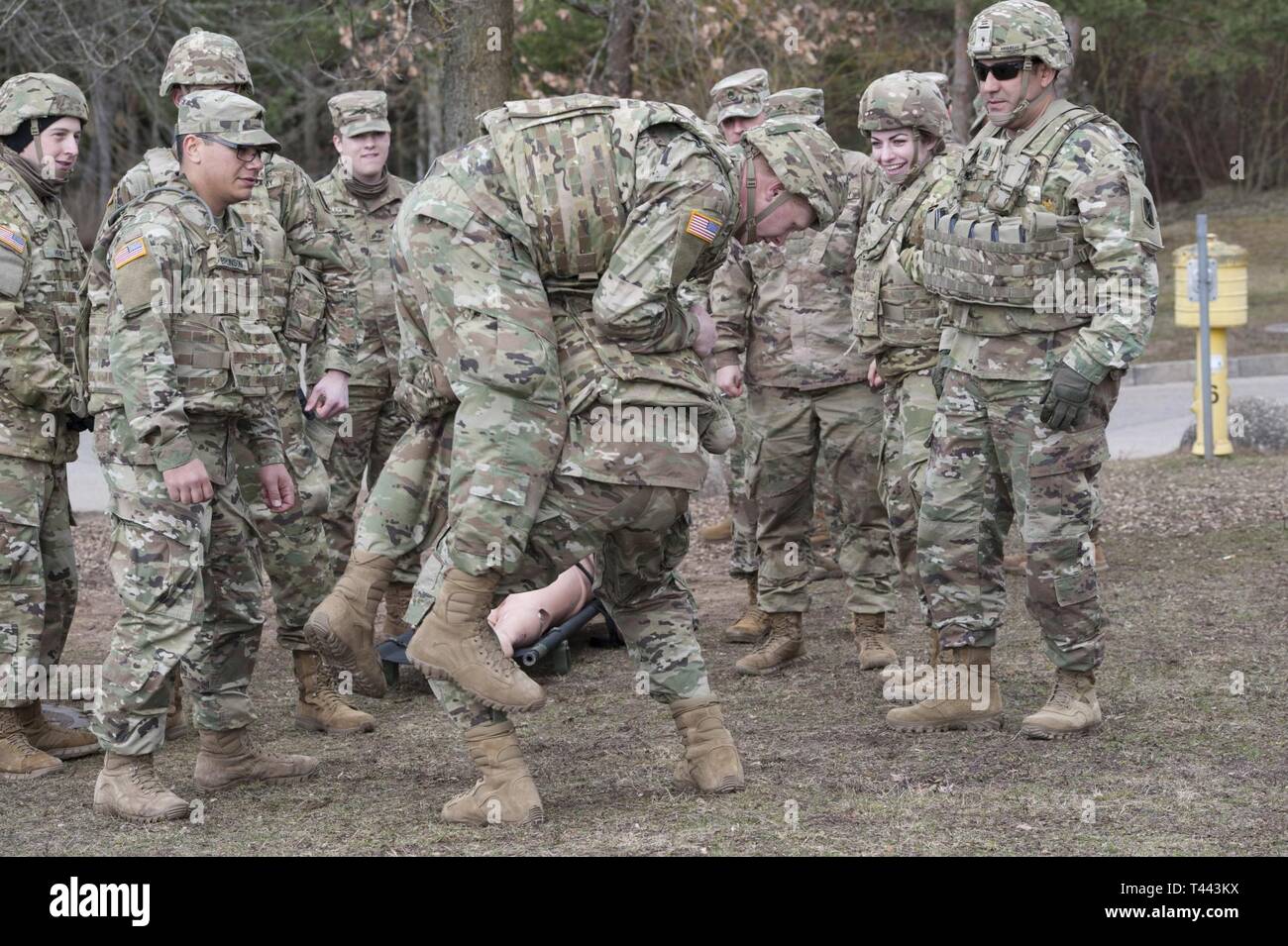 U.S Soldiers with 5th Battalion, 4th Air Defense Artillery Regiment ...