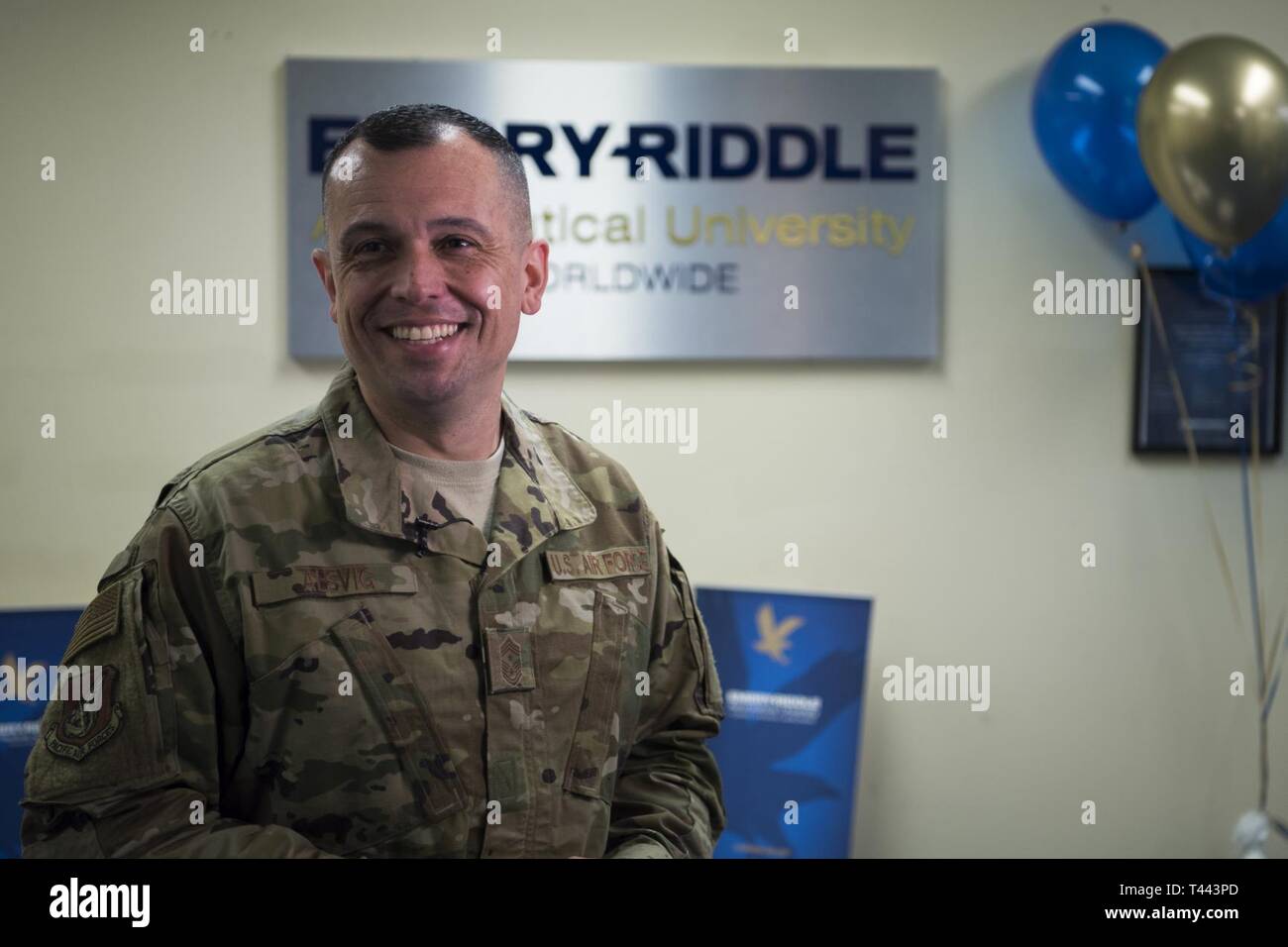 U.S. Air Force Chief Master Sgt. John C. Alsvig, the 35th Fighter Wing ...