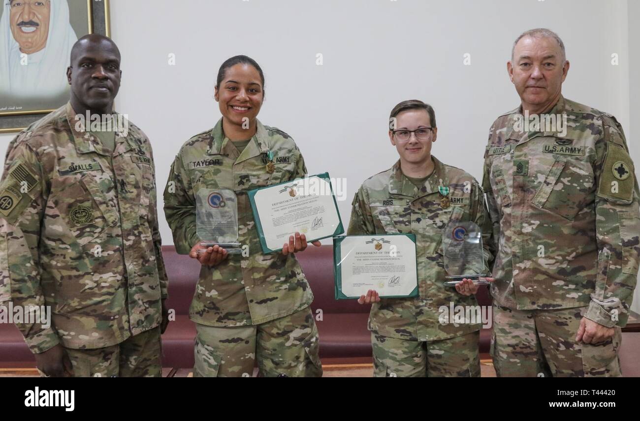 Sgt. Diamond Taylor, center left, 113th Medical Detachment, and Spc ...