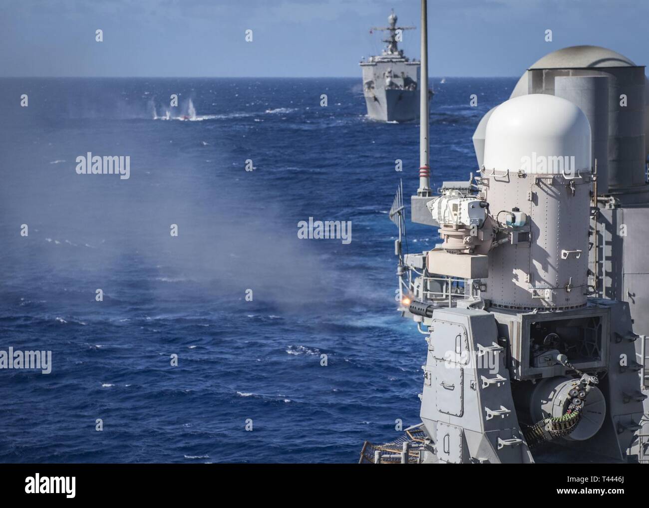 PHILIPPINE SEA (March 14, 2018) A Phalanx close-in weapons system (CWIS ...