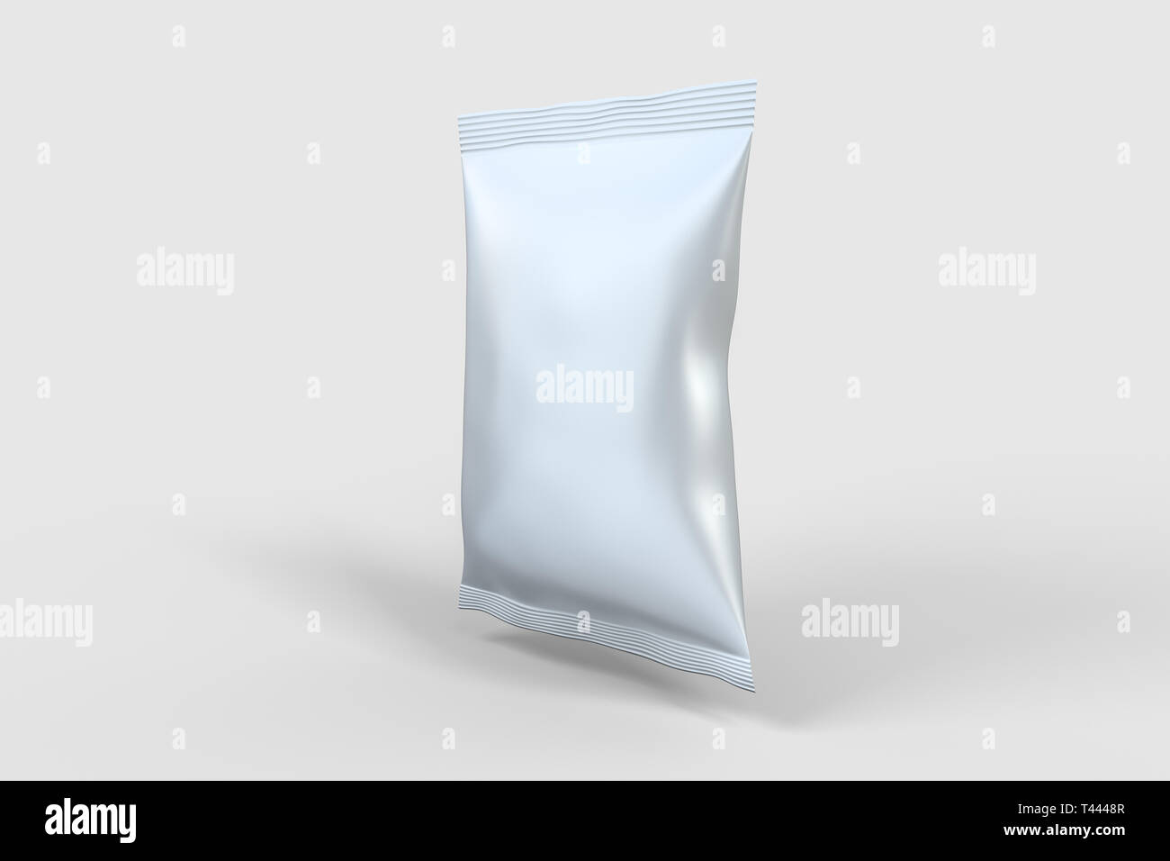 3d rendering, white packing bags with white background, computer ...