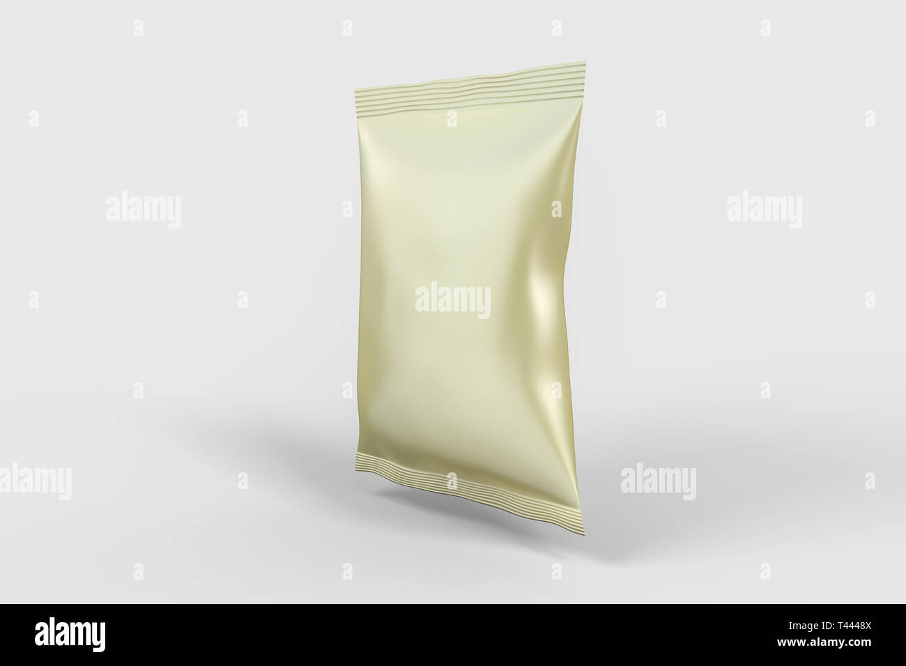 3d rendering, white packing bags with white background, computer ...