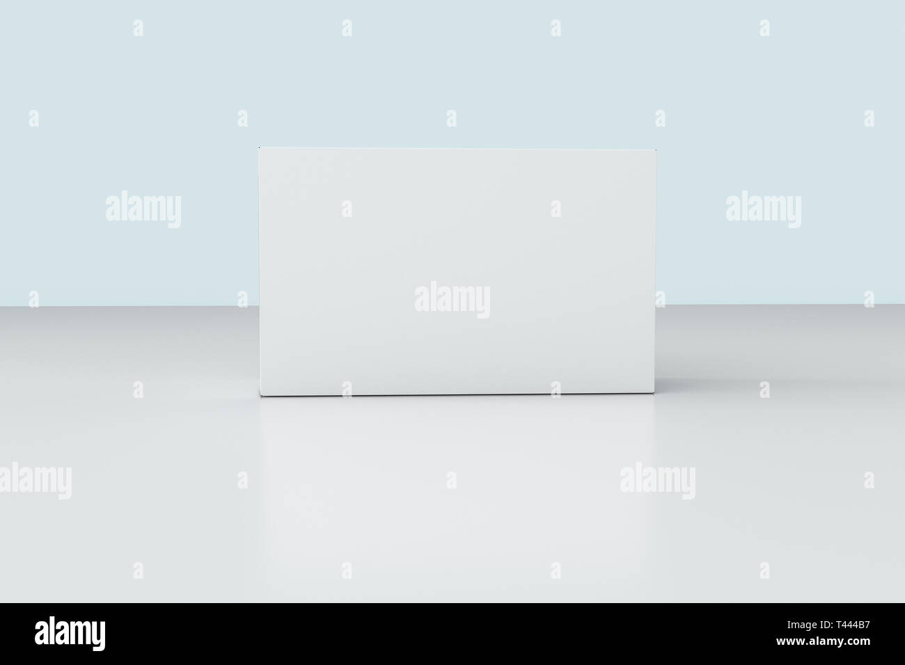 3d rendering, white packing boxes with white background, computer ...