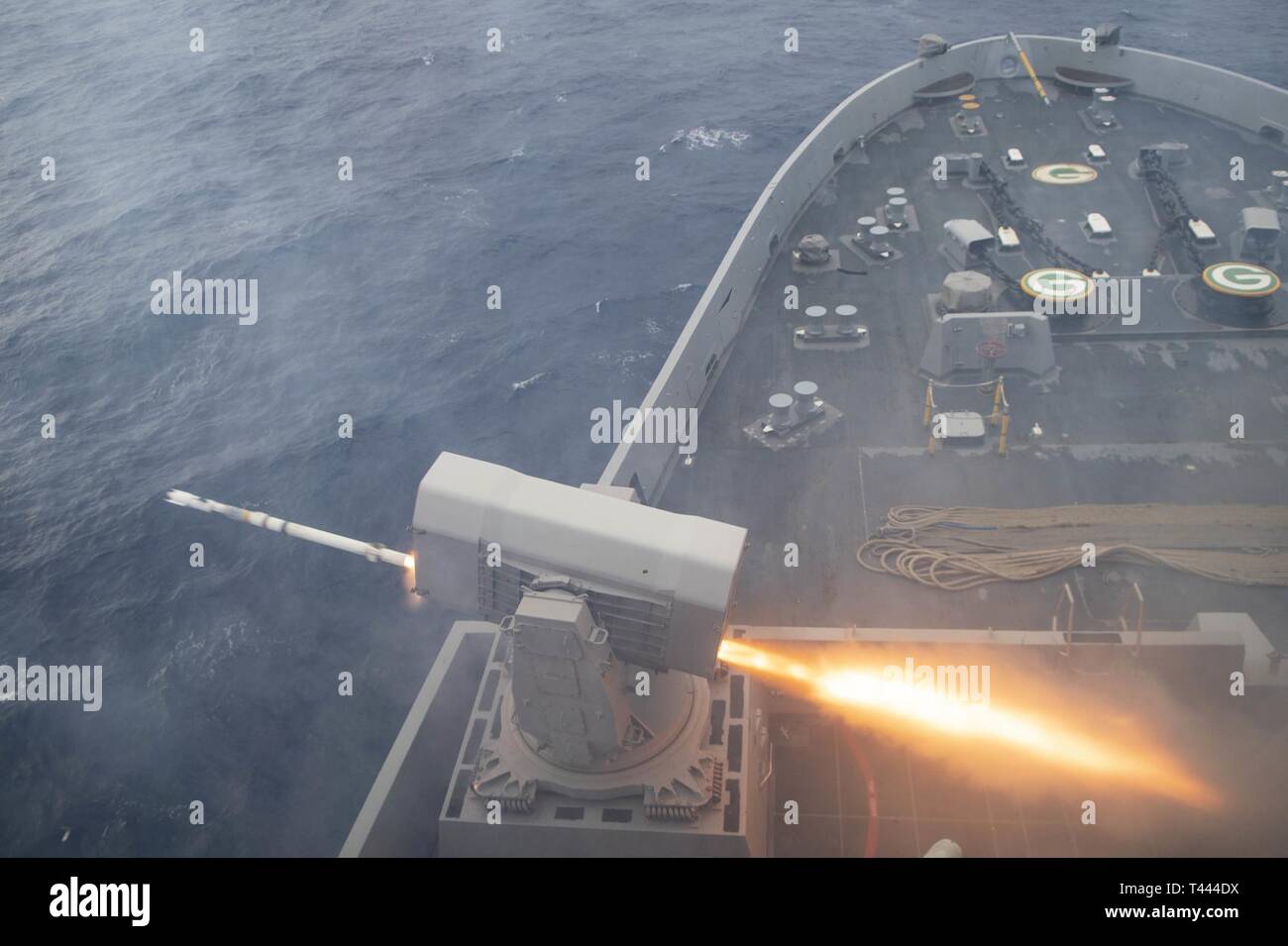 PACIFIC OCEAN (March 16, 2019) The amphibious transport dock ship USS ...