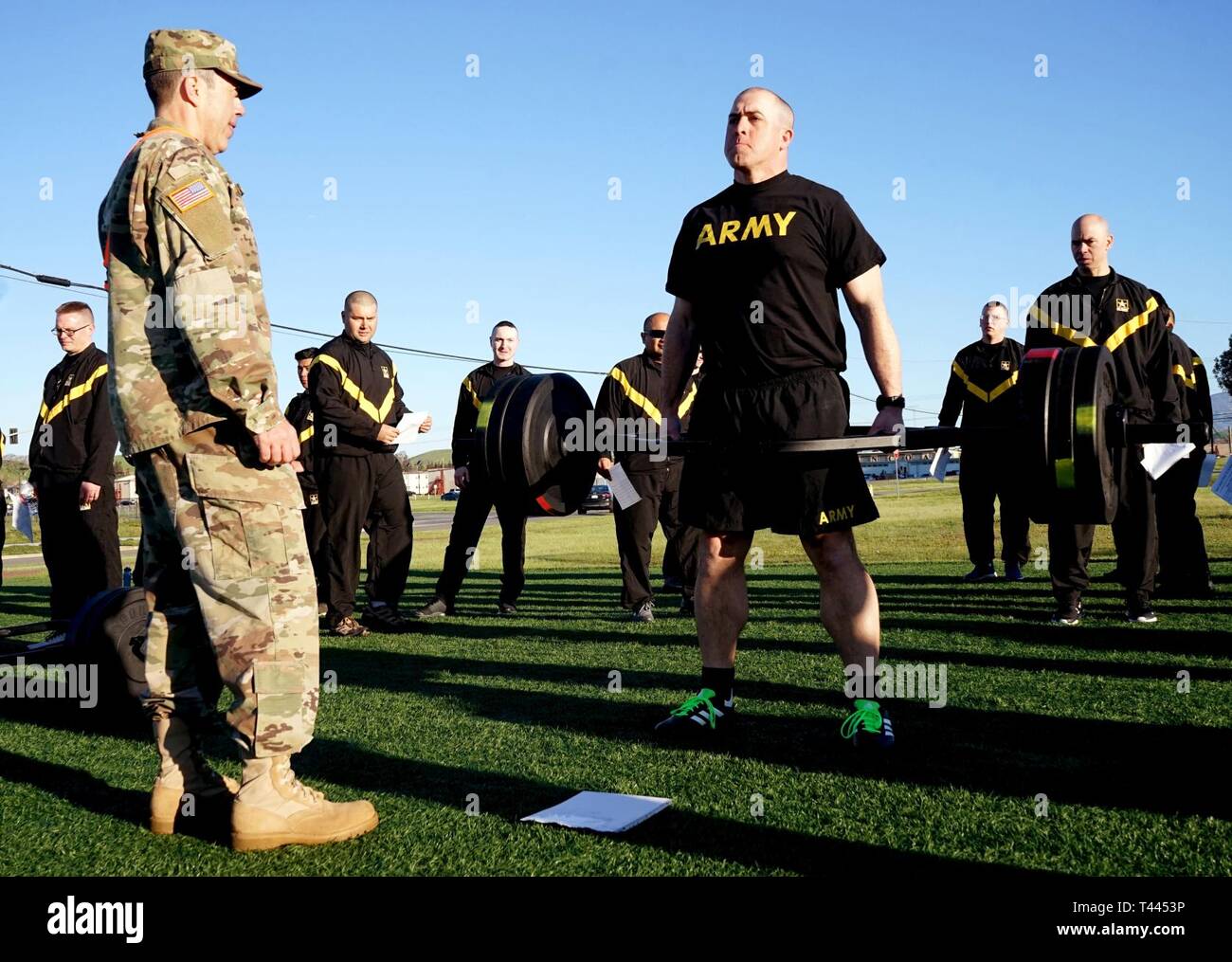 A Soldier from the 223rd Military Intelligence Battalion performs a ...