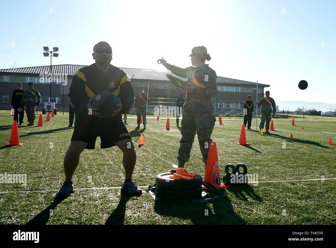 A Soldier from the 223rd Military Intelligence Battalion performs a ...