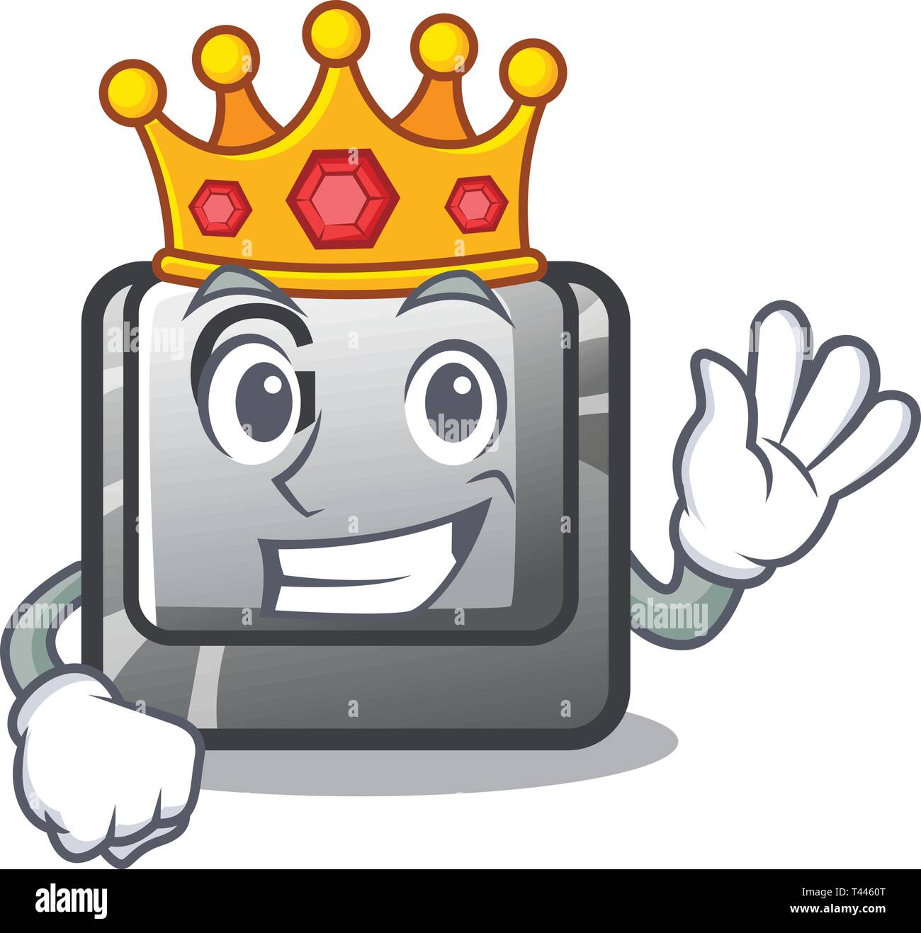 King button G installed on mascot computer Stock Vector Image & Art - Alamy