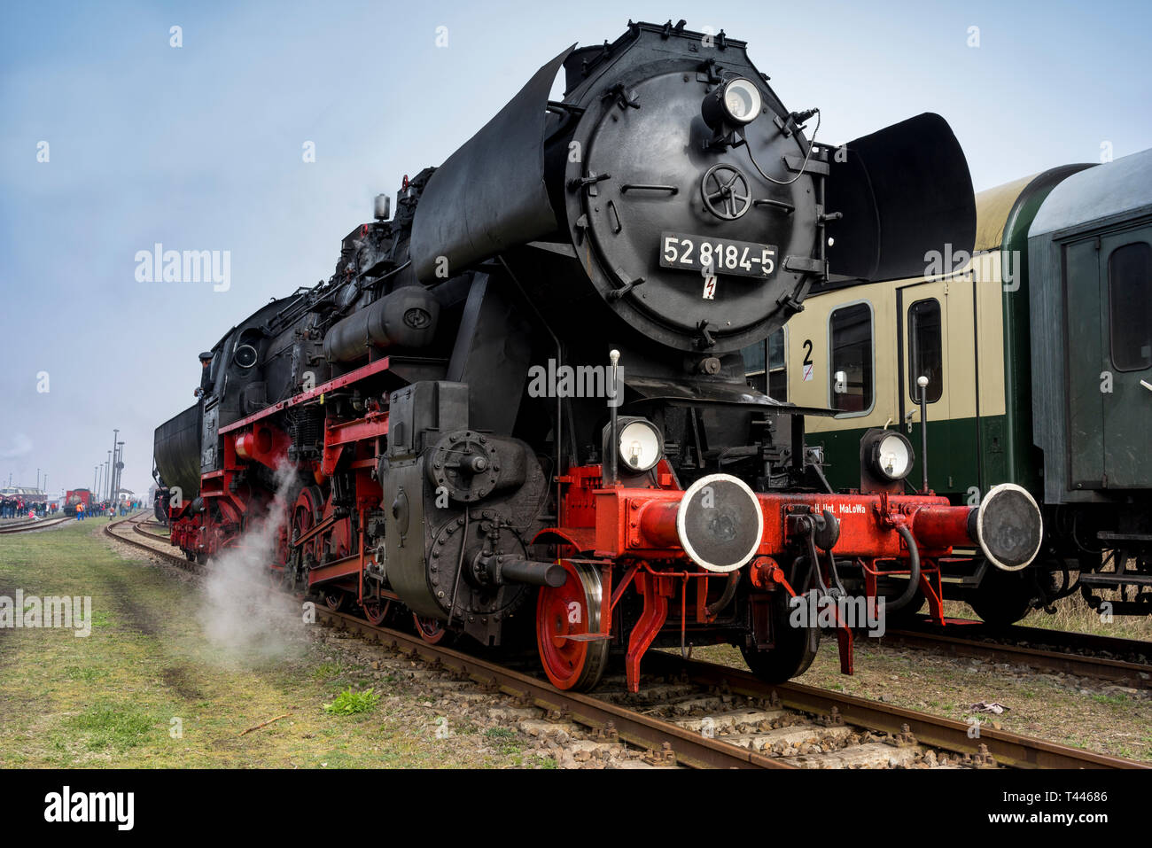 Old german locomotive Stock Photo - Alamy