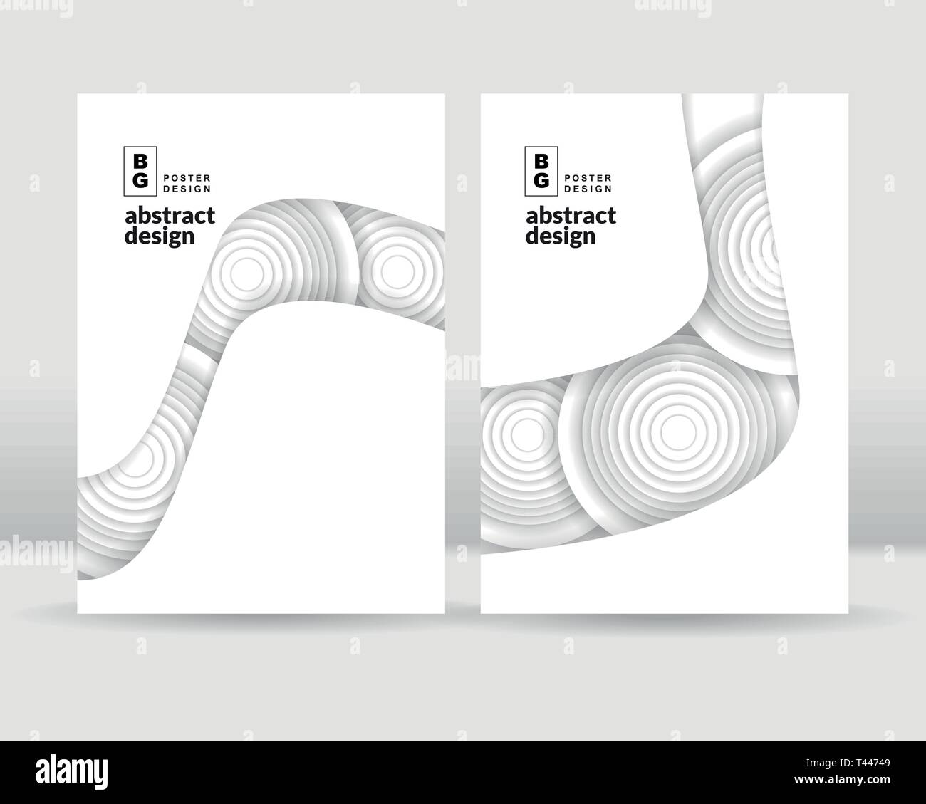 Abstract paper cut poster template Stock Vector Image & Art - Alamy