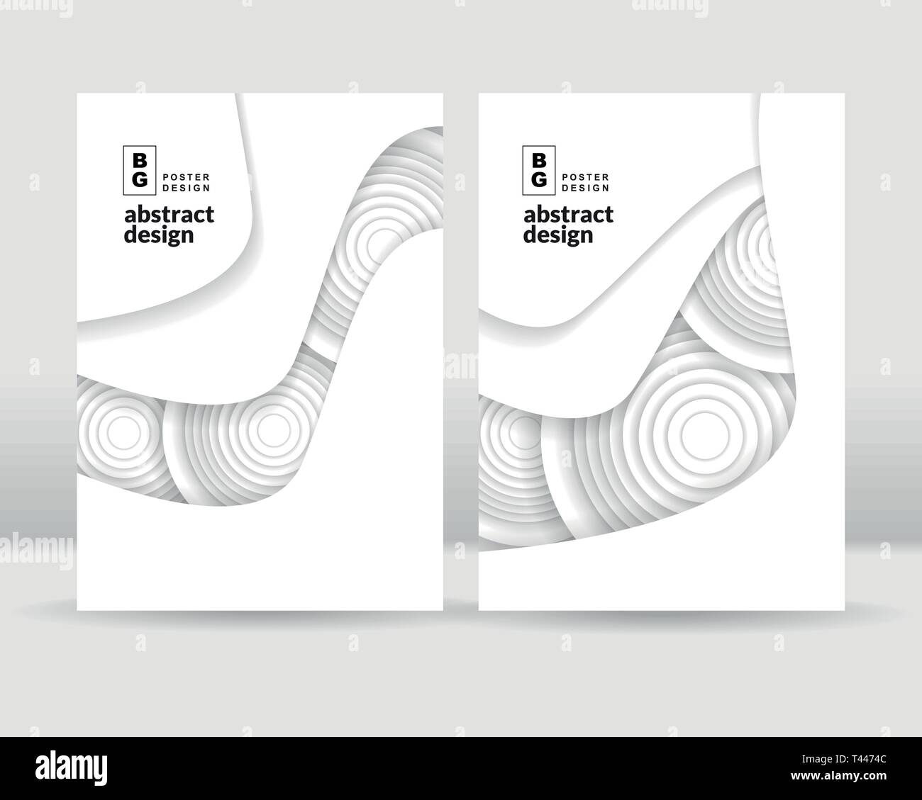 Abstract green paper cut Stock Vector Images - Alamy