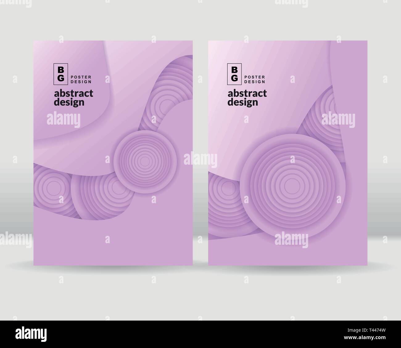 Abstract paper cut poster template Stock Vector Image & Art - Alamy