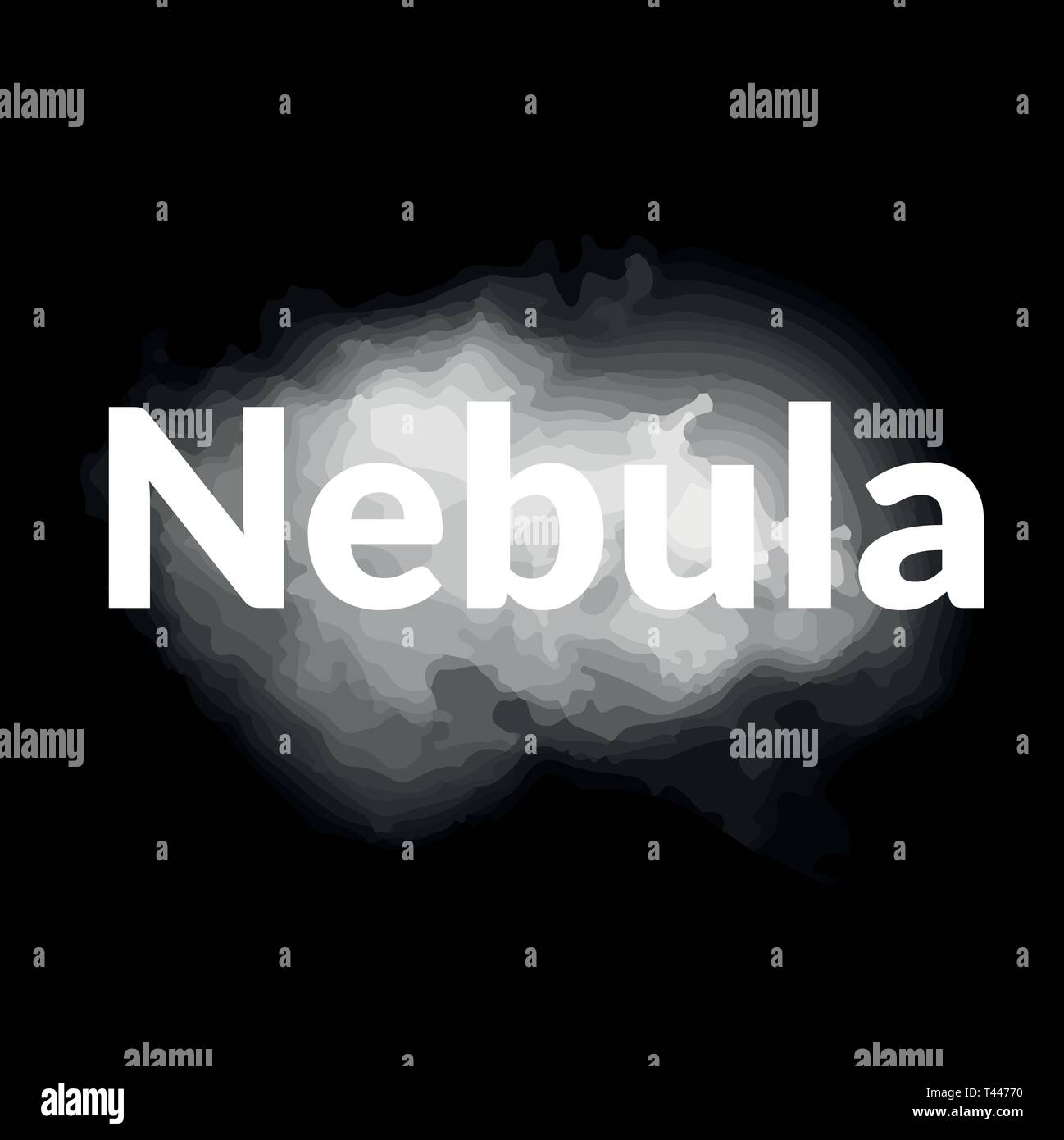 Abstract black and white nebula background. eps10 Stock Vector Image ...