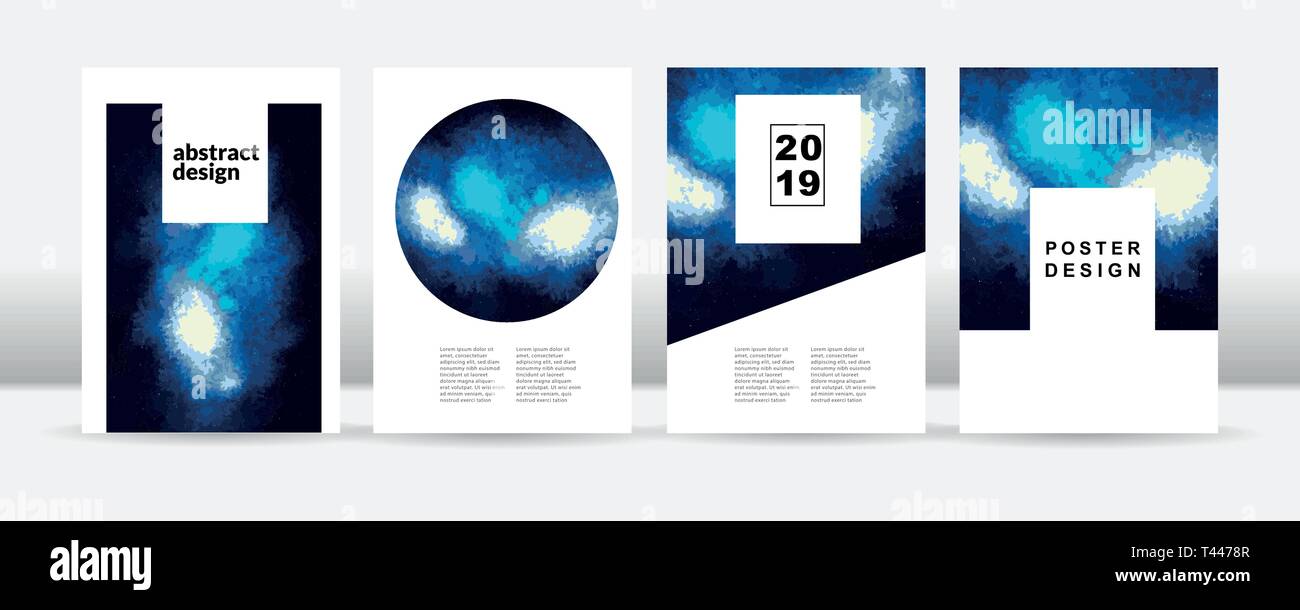 Abstract nebula poster template eps10 Stock Vector Image & Art - Alamy