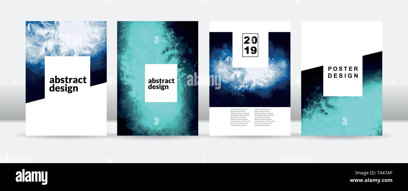 Abstract nebula poster template eps10 Stock Vector Image & Art - Alamy