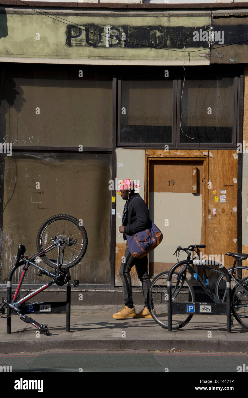 Closed down shops in high streets in Brixton,London,England,UK Stock ...