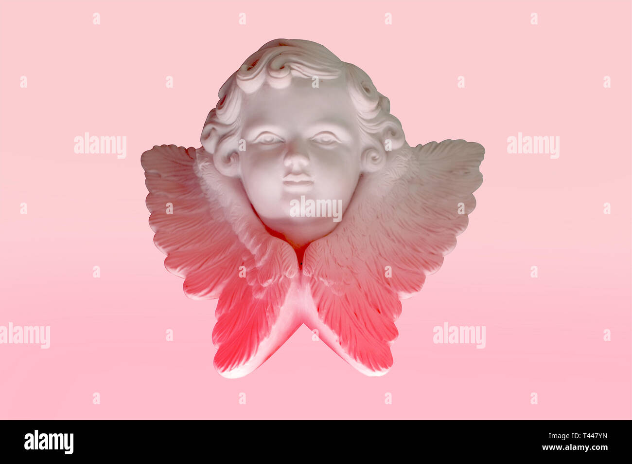 Angelic cupid statue - vintage retro effect style picture Stock Photo ...