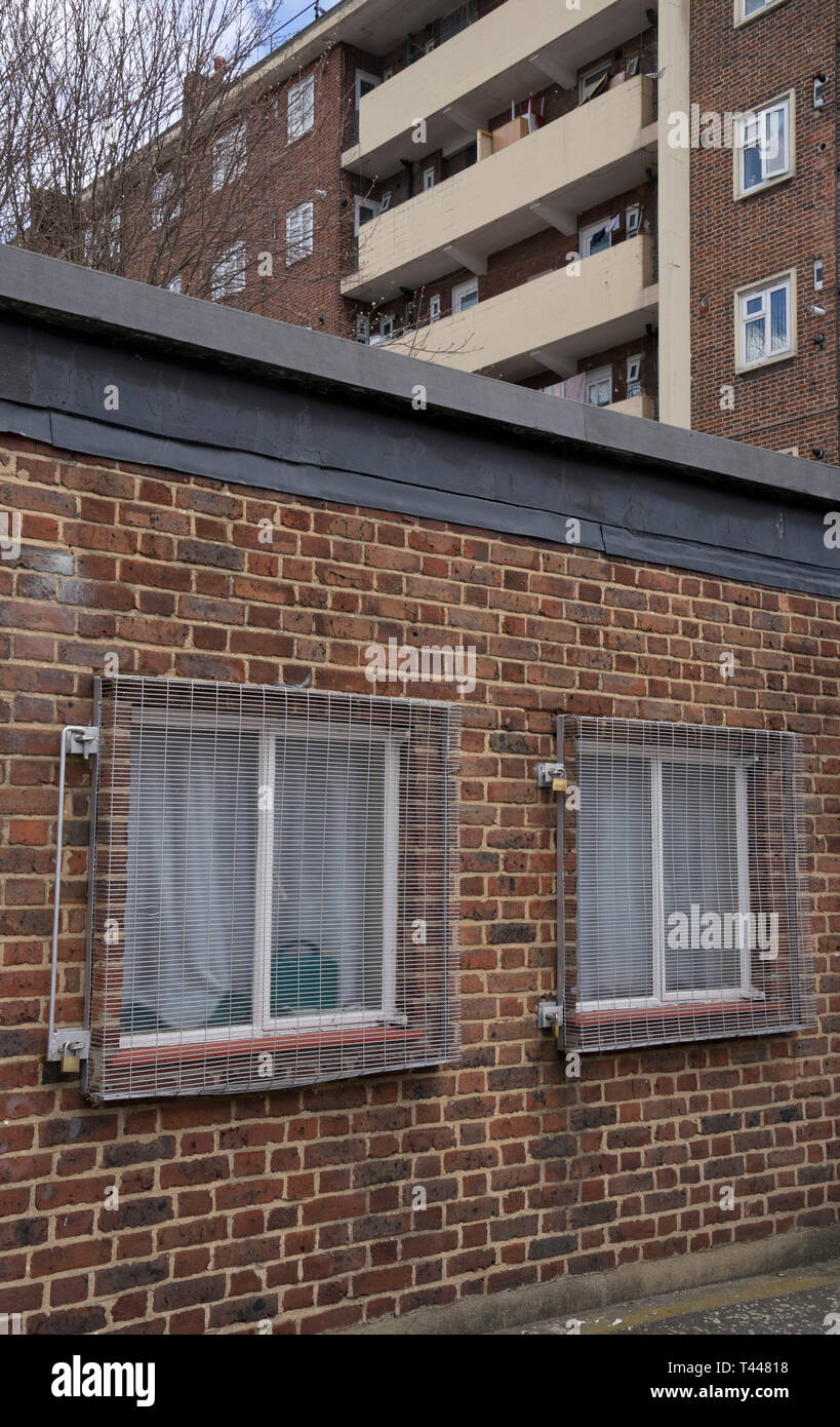 Run-down council housing estate in east London,England,UK Stock Photo ...