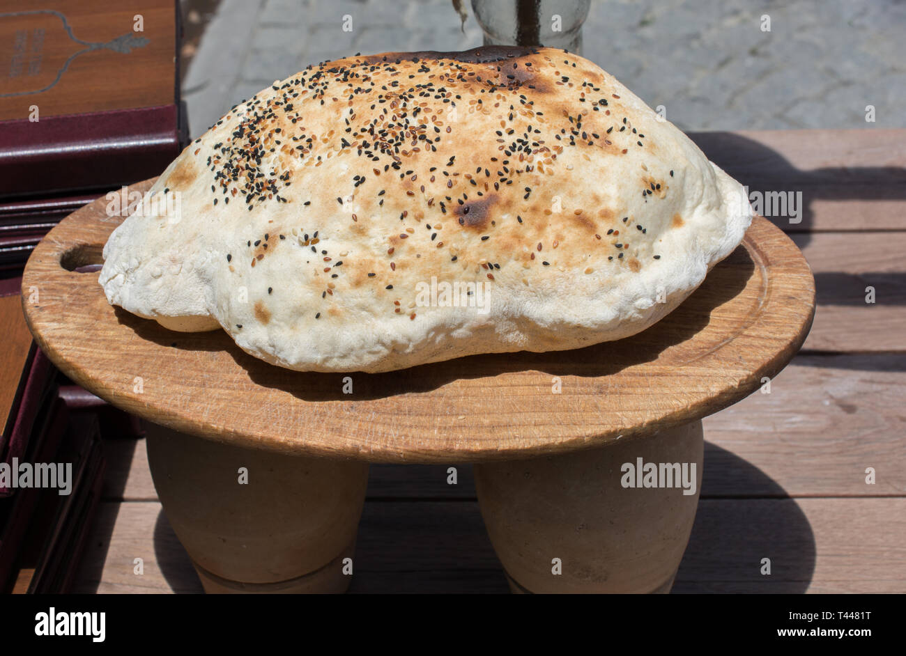 Traditional Turkish style made bread loaf Stock Photo - Alamy