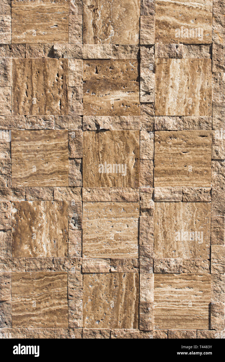 Decorative cubic stone wall as background texture Stock Photo - Alamy