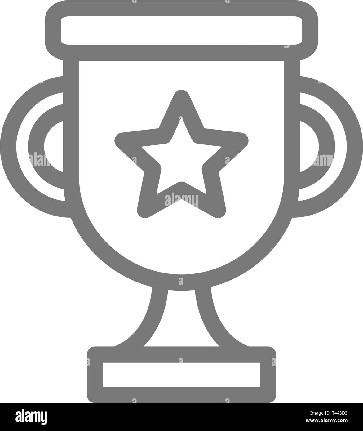 Trophy cup line icon Stock Vector Image & Art - Alamy