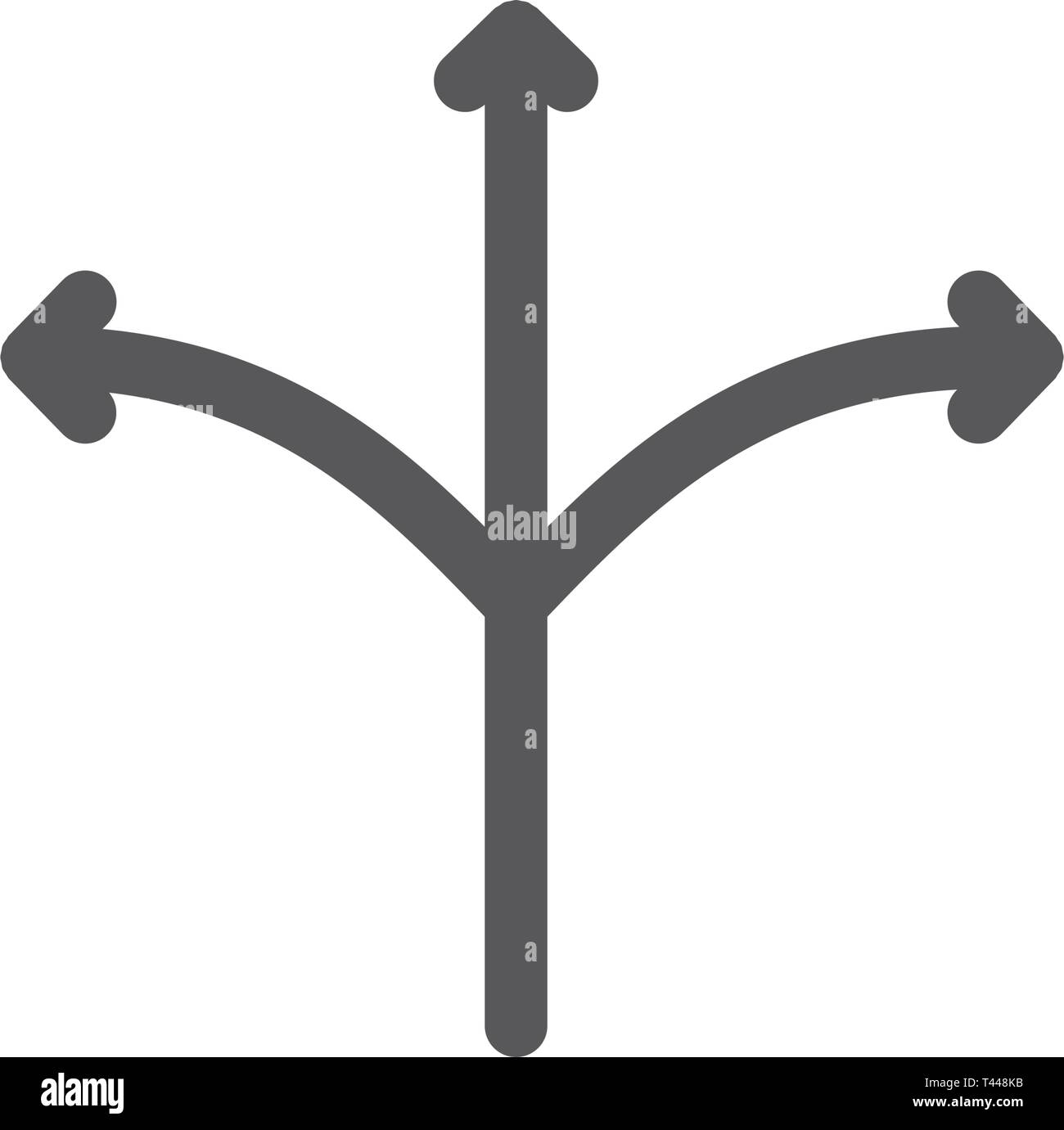 Opposite symbol linear icon Stock Vector Images - Alamy