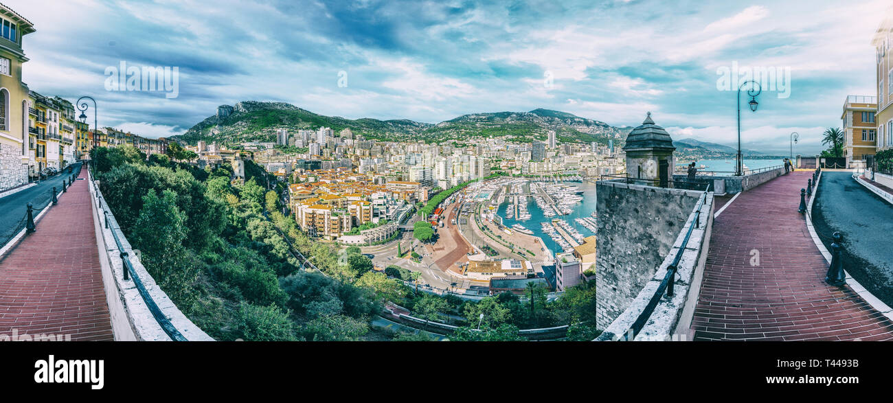 Principality of Monaco, French Riviera coast, Cote d'Azur, France Stock ...