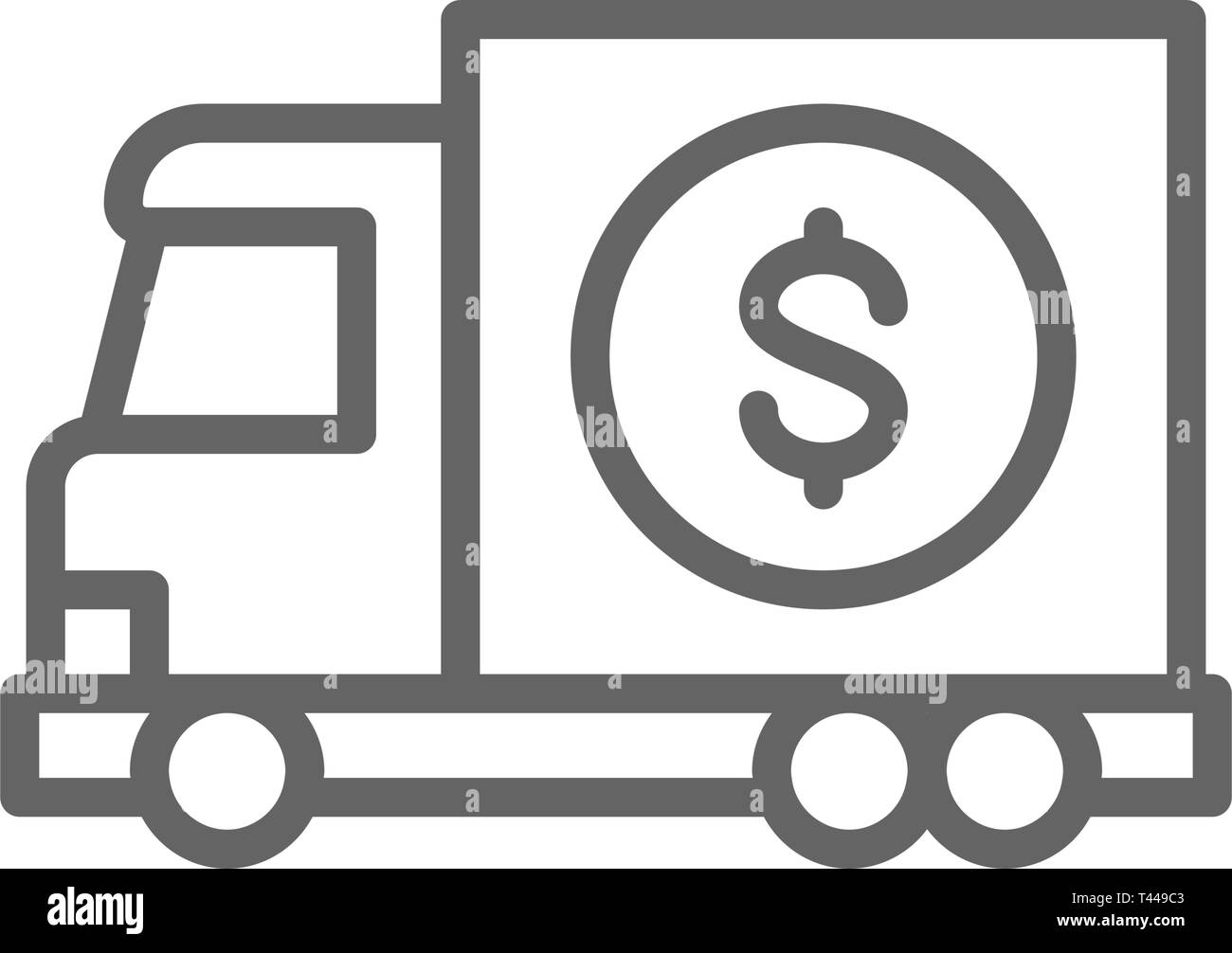 Transfer truck Stock Vector Images - Alamy