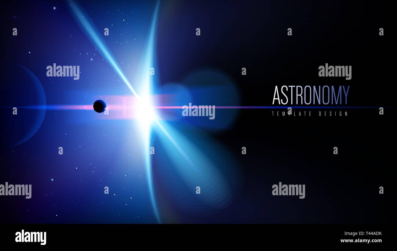 Astronomy Theme Template Design Stock Vector Image & Art - Alamy