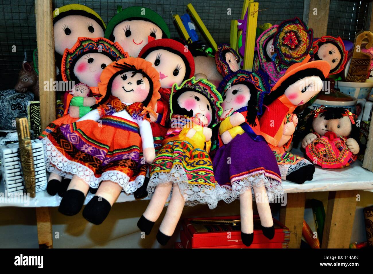 Dolls- Market in HUARAZ. Department of Ancash.PERU Stock Photo - Alamy