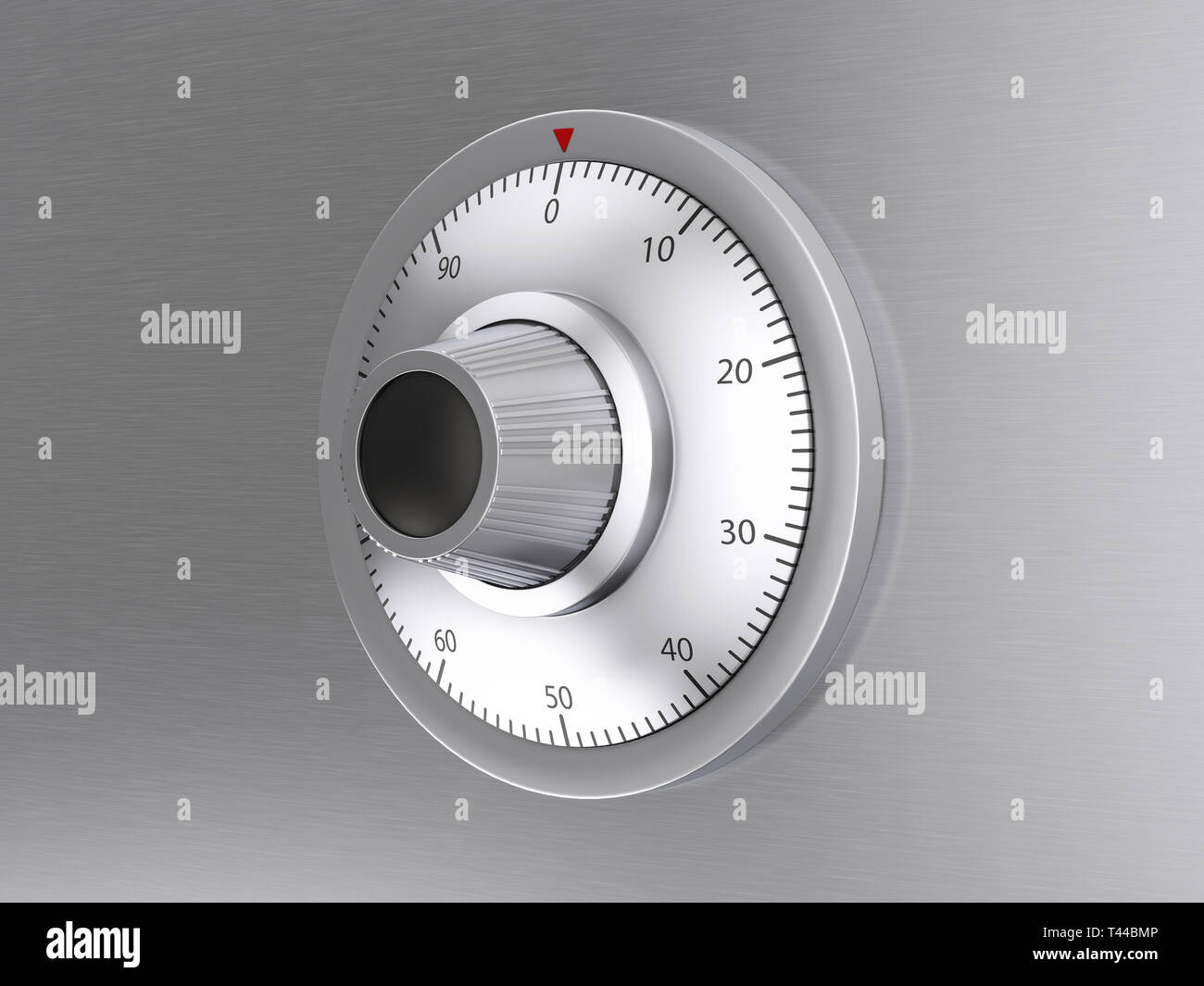 Combination lock safe on a metal background. 3d illustration Stock ...