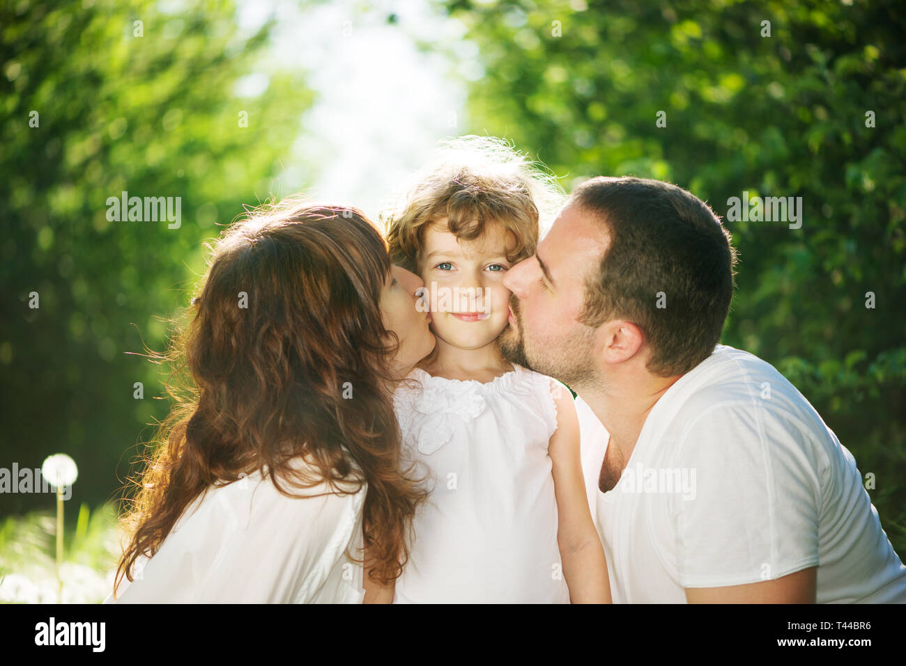 happy family having fun outdoors Stock Photo - Alamy