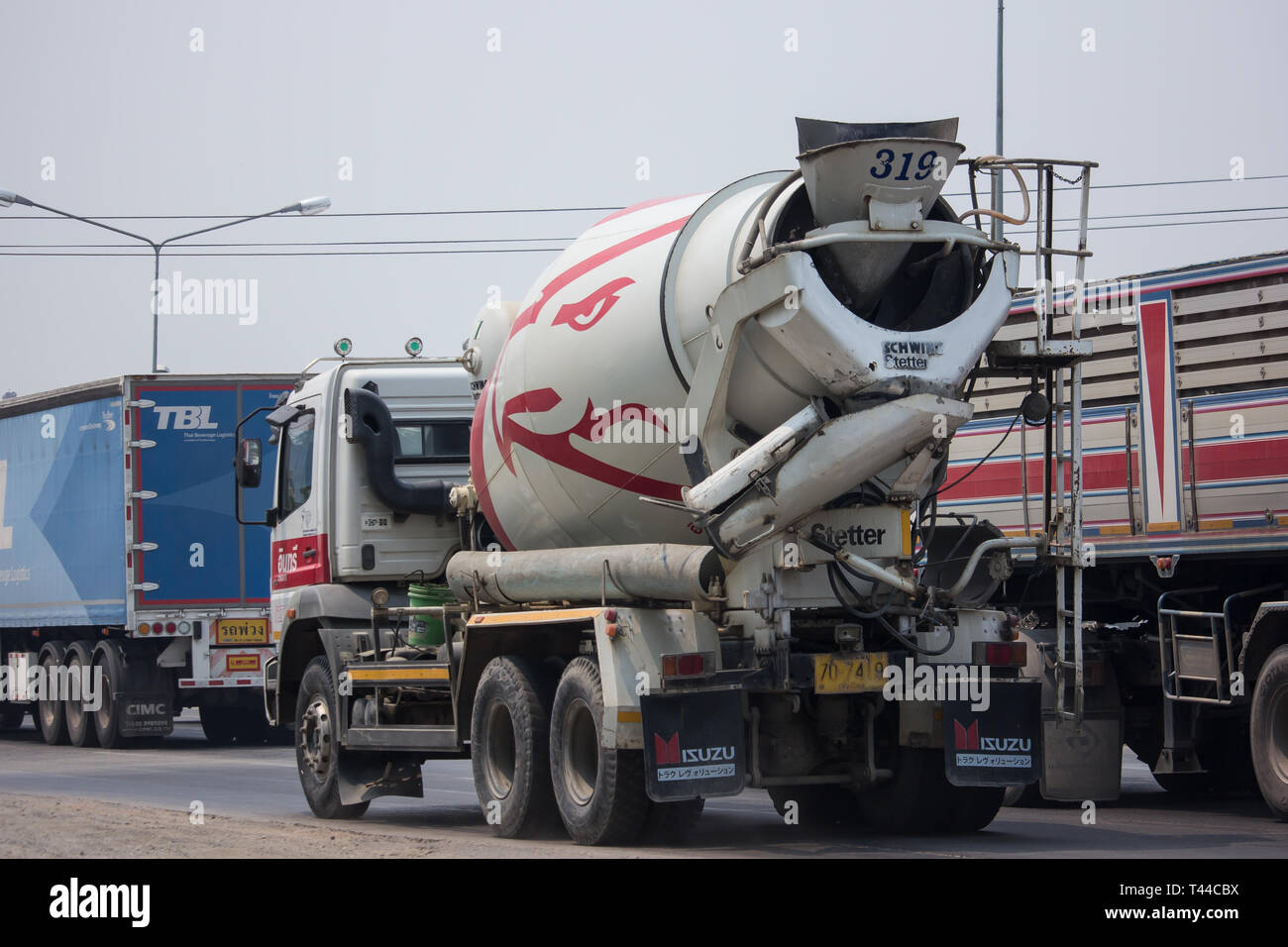 Chiangmai, Thailand - April 5 2019: Cement truck of INSEE Concrete ...