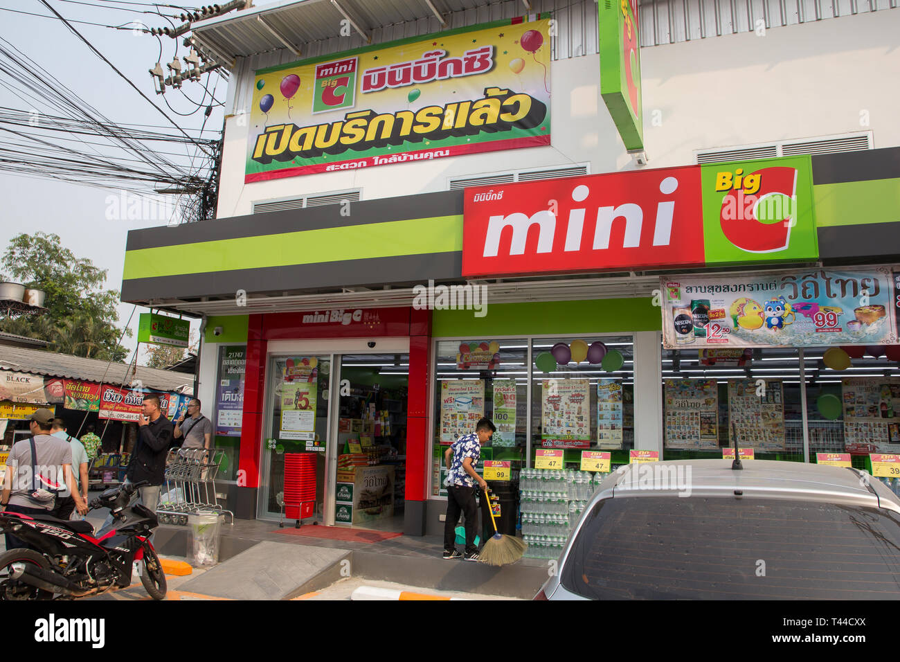 Chiangmai, Thailand - April 12 2019: New Store of Mini Big C Mini Hypermarket Phudoi. Location ...