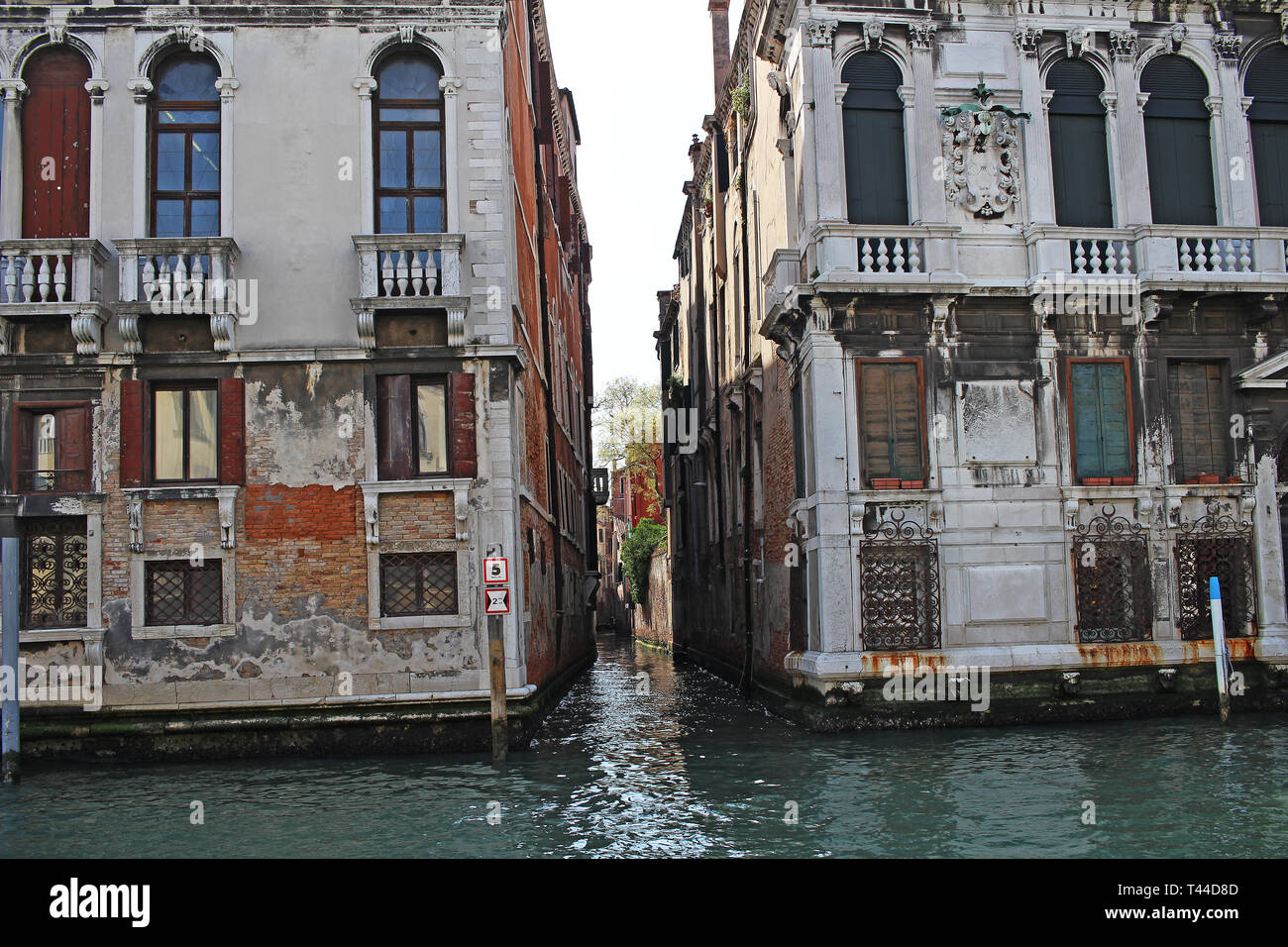 Venice Italy 2019 march city view from ship. Buildings in sea Stock ...
