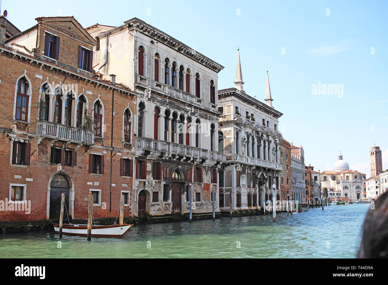 Venice Italy 2019 march city view from ship. Buildings in sea Stock ...