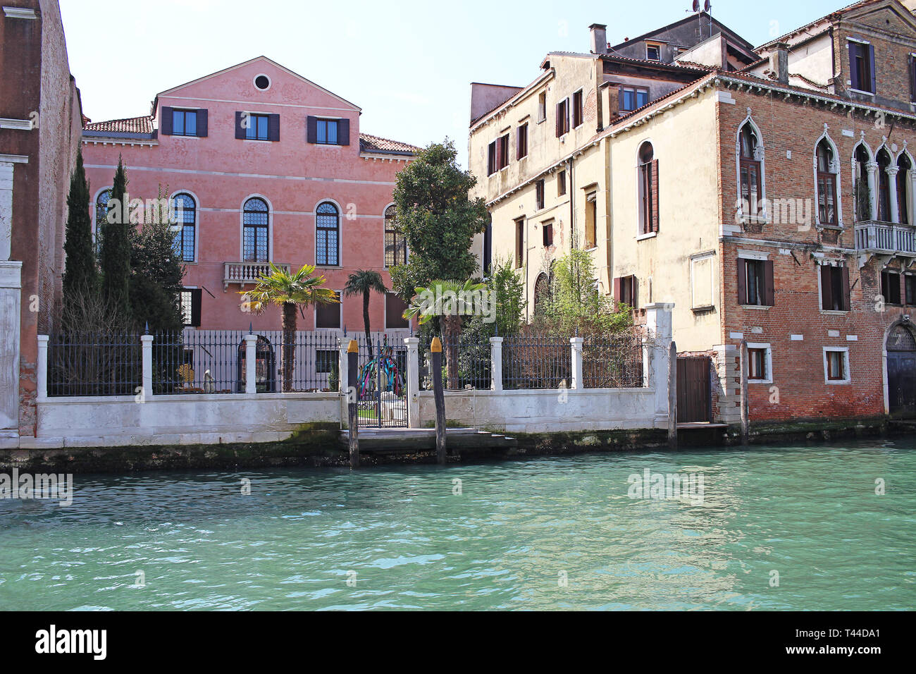 Venice Italy 2019 march city view from ship. Buildings in sea Stock ...