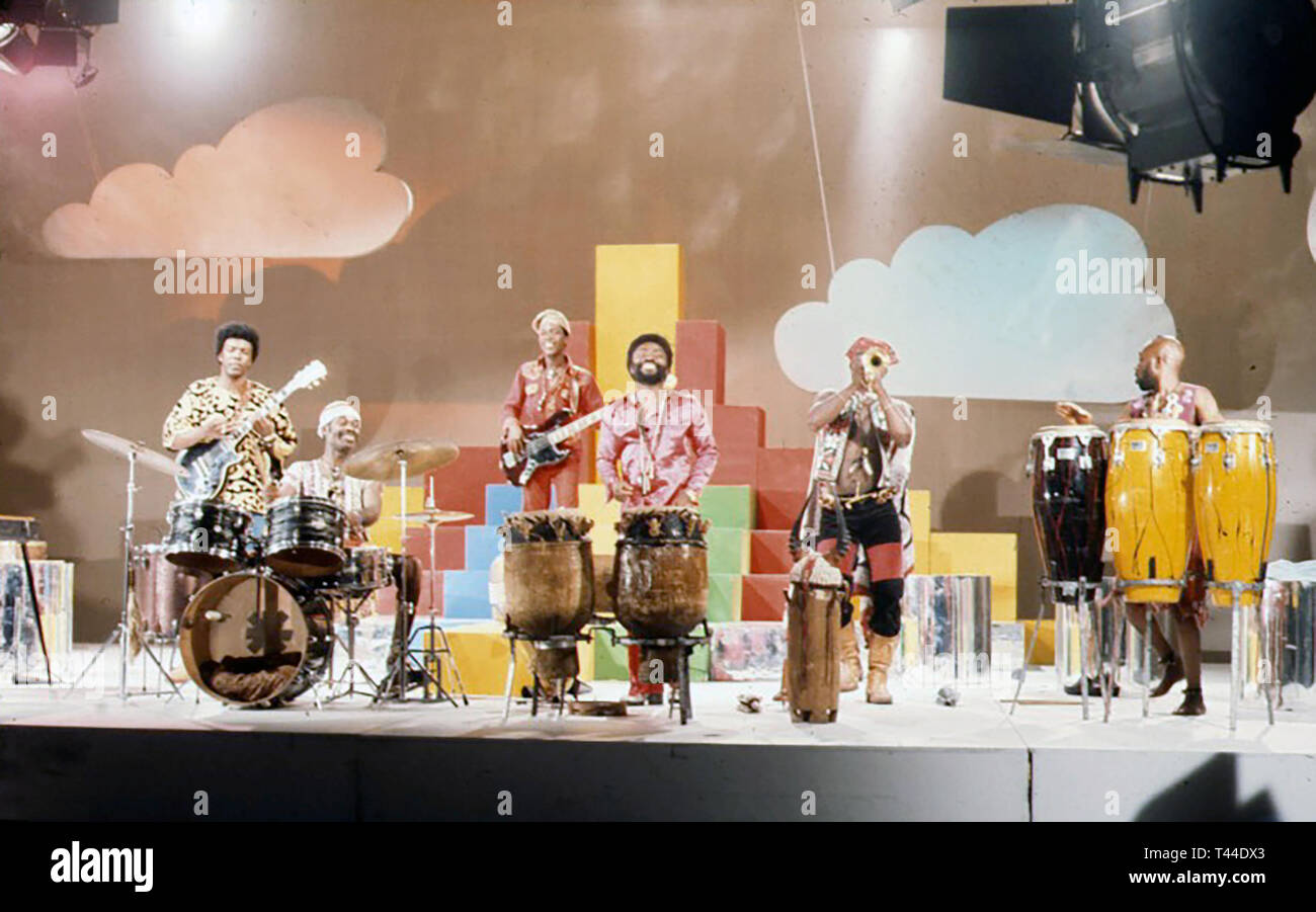 OSIBISA Afrobeat group about 1970 Stock Photo - Alamy