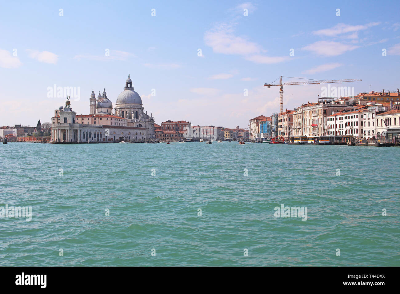 Venice Italy 2019 march city view from ship. Buildings in sea Stock ...