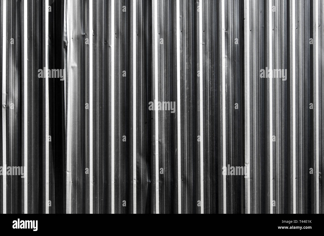 The construction site border fance enclosed by corrugate metal sheet ...