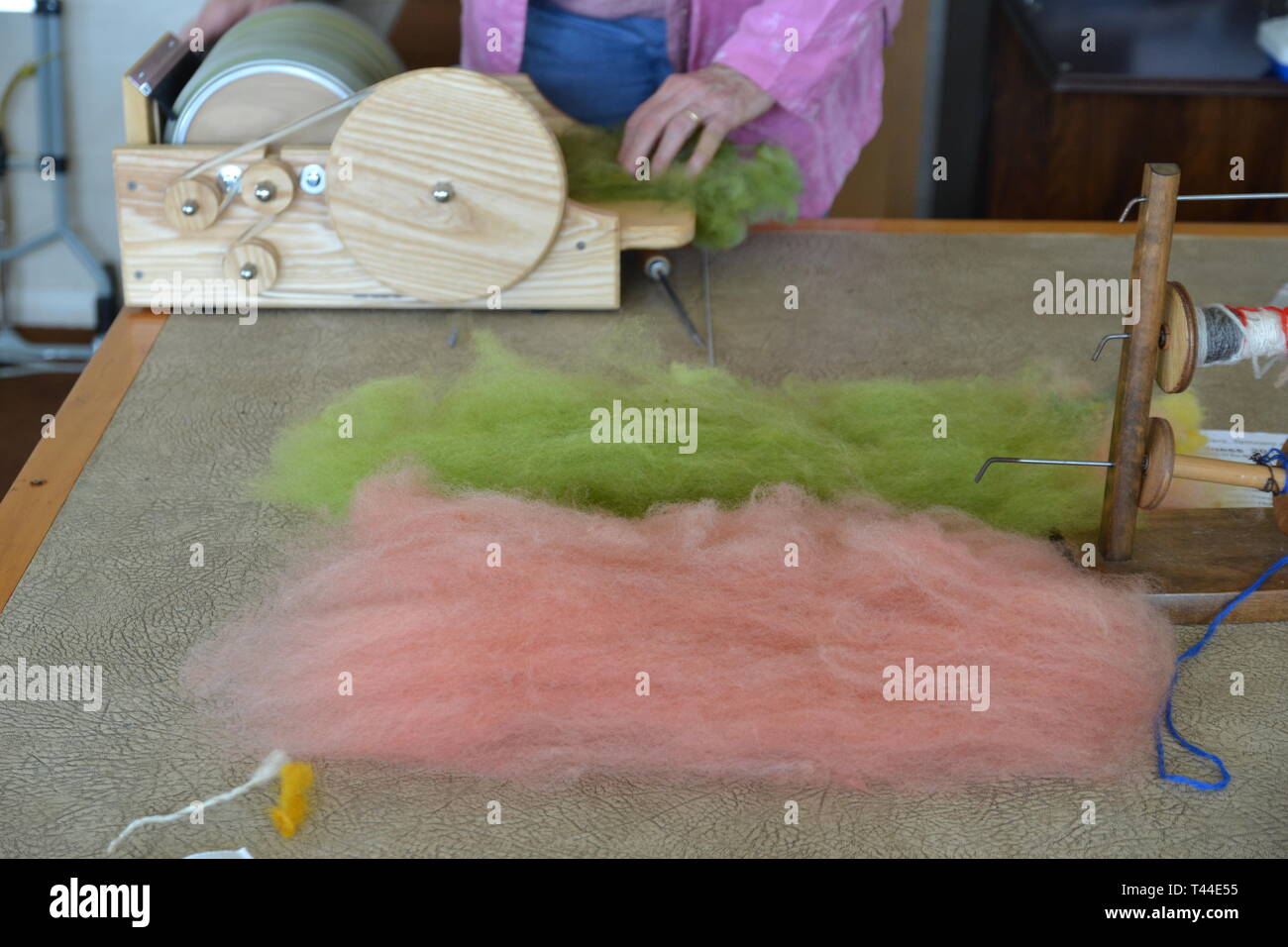 Wool spinning machine hi-res stock photography and images - Alamy