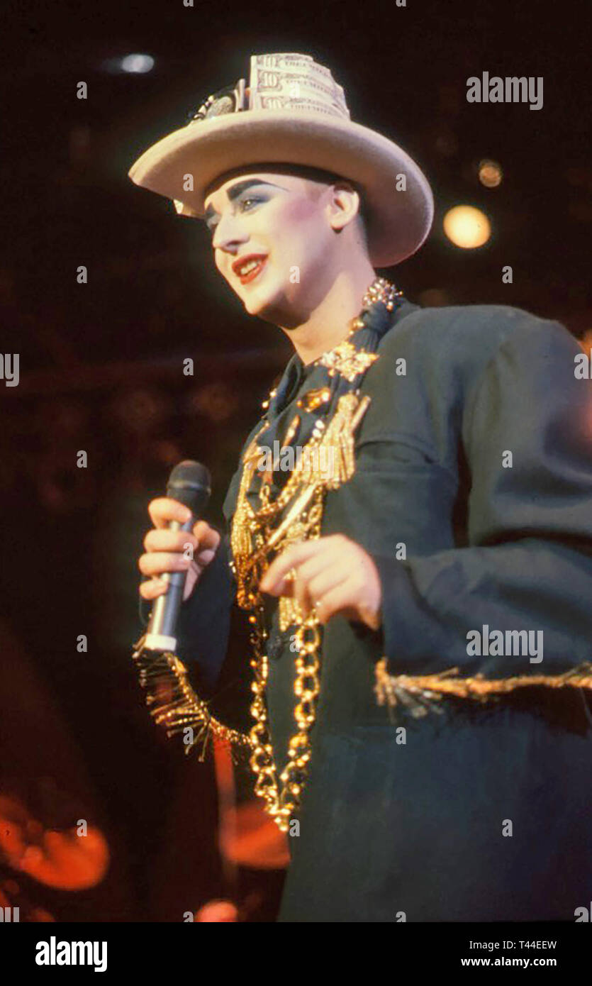 BOY GEORGE English pop singer about 1996 Stock Photo - Alamy