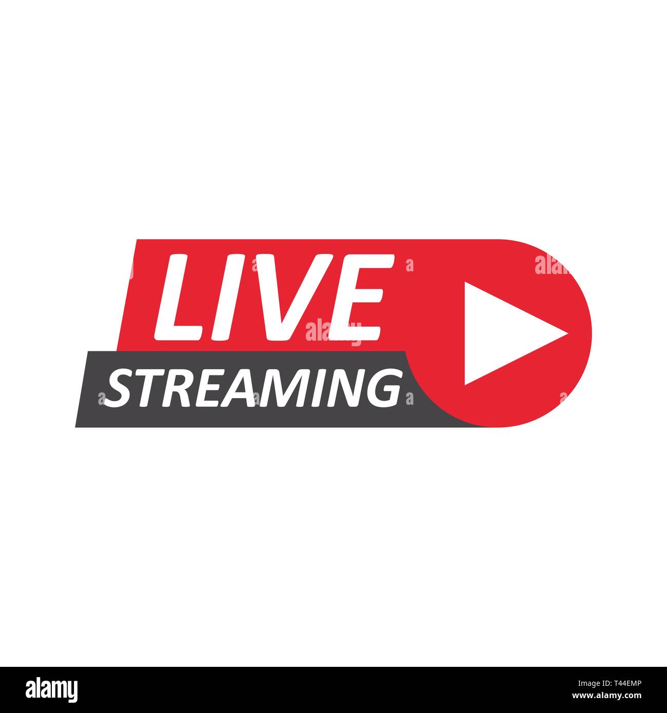 Live Stream sign, emblem, logo. Vector Illustration Stock Vector Image ...