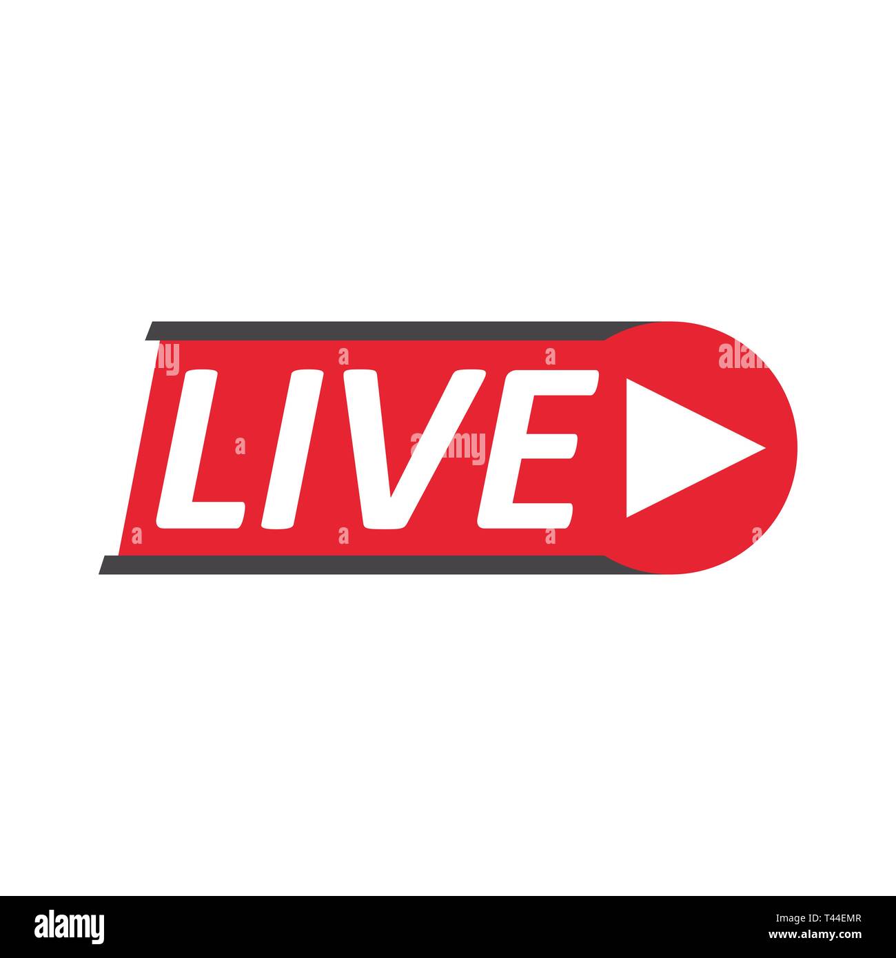 Live Stream sign, emblem, logo. Vector Illustration Stock Vector Image ...