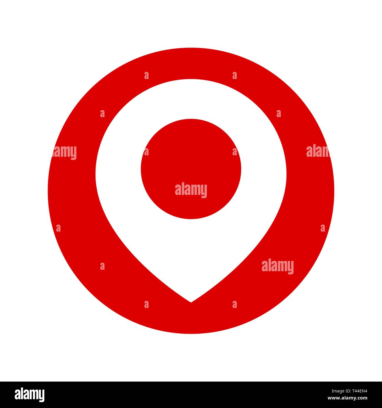 Map Pointer symbol. Flat Icon or Logo for Web Design, UI, Mobile App ...