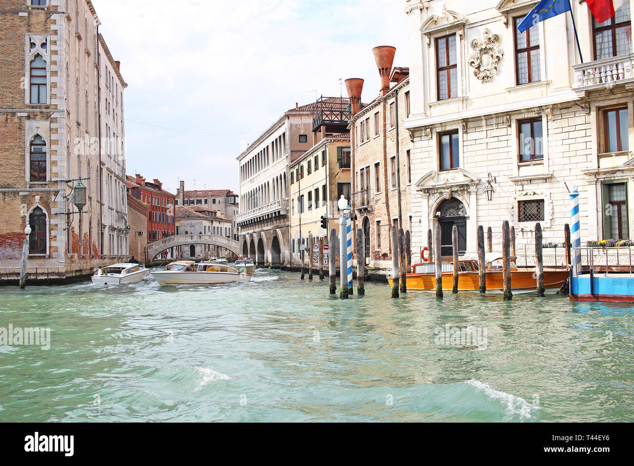 Venice Italy 2019 march city view from ship. Buildings in sea Stock ...