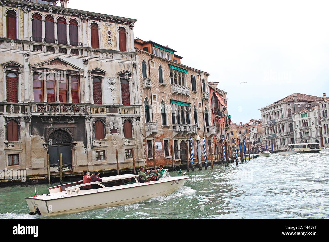 Venice Italy 2019 march city view from ship. Buildings in sea Stock ...